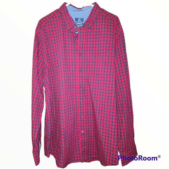 George | Shirts | George Classic Fit Button Down Shirt Mens 2xl 552 ...